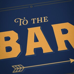 Retro Bar Sign Printable to the Bar Wall Art Pub Print Home Bar Print ...