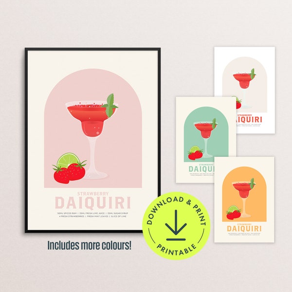 Strawberry Daiquiri - Etsy