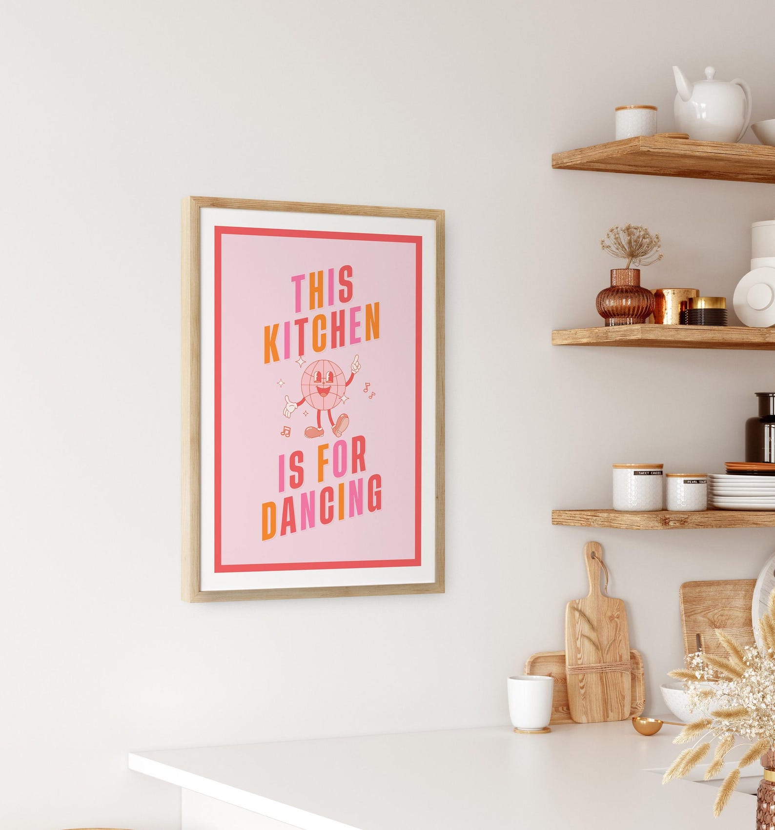 Trendy Kitchen Print Set: Printable Kitchen Gallery Wall Art (digital ...