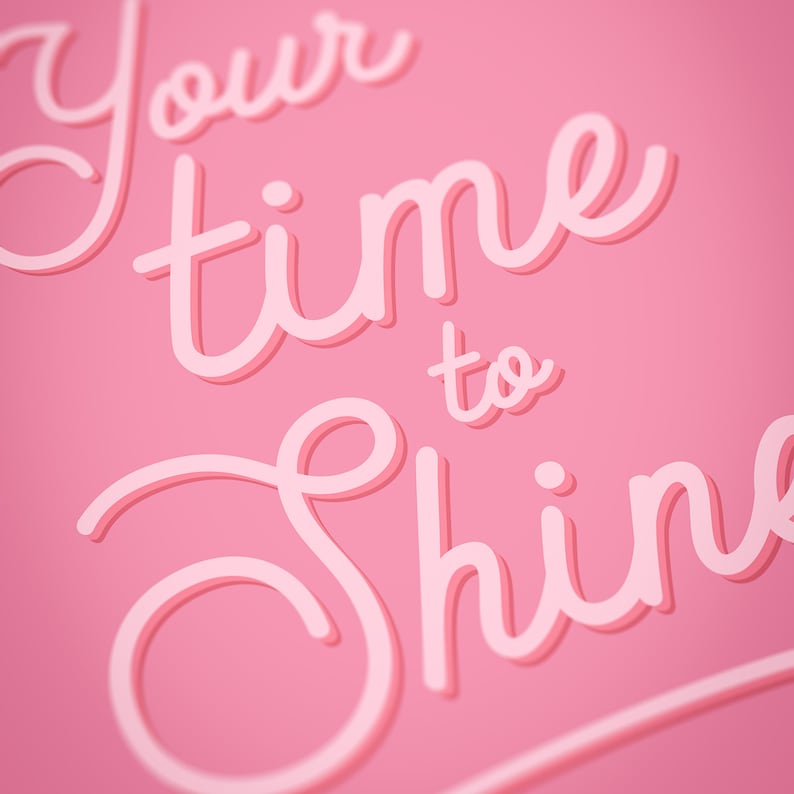 Preppy Pink Positive Wall Art Printable Inspirational Wall Art for Teen ...