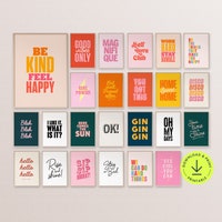 Typography Wall Art - Etsy