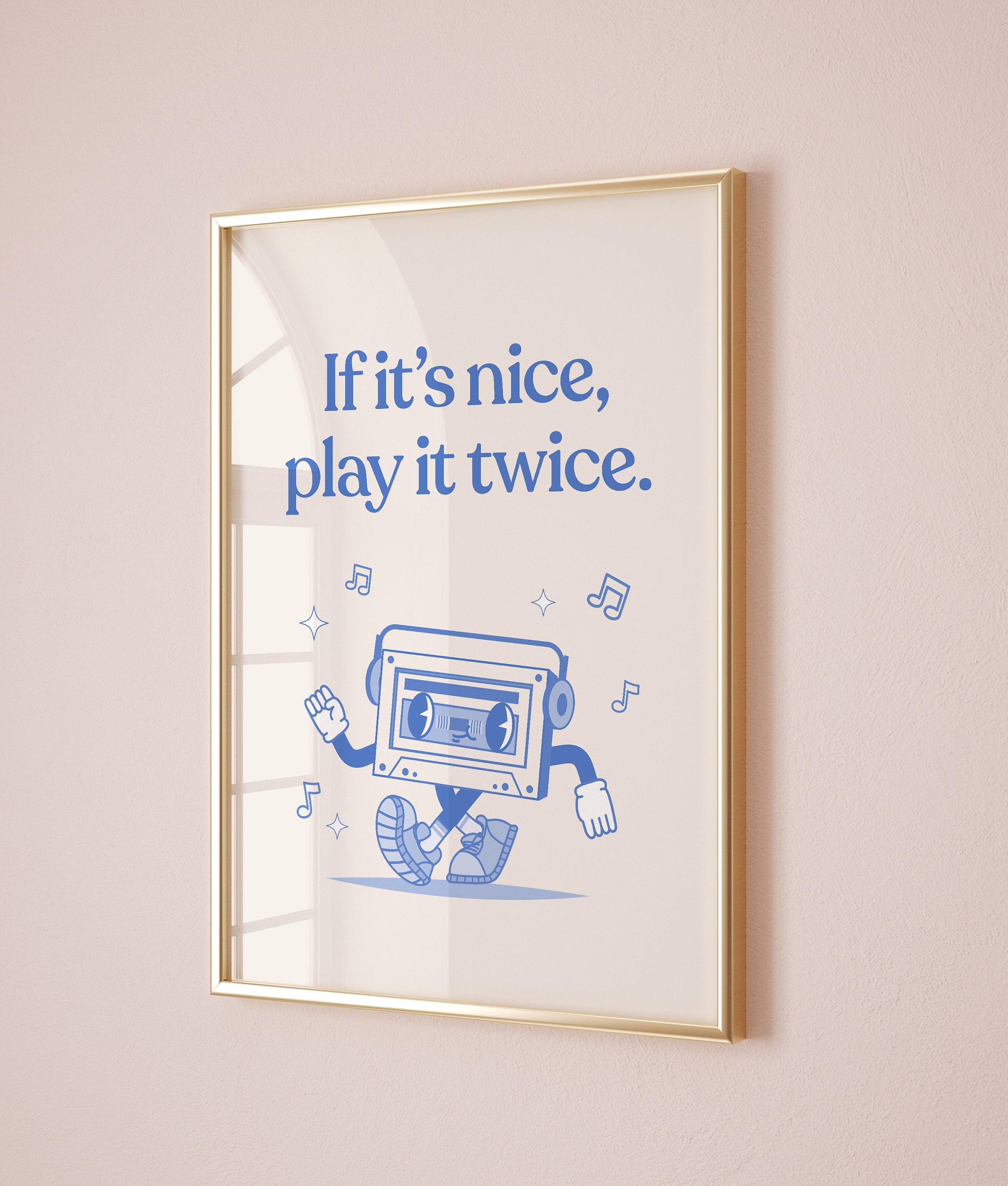 Retro Music Print Funny Printable Music Wall Art Trendy Music Poster ...