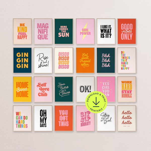 Typography Wall Art - Etsy