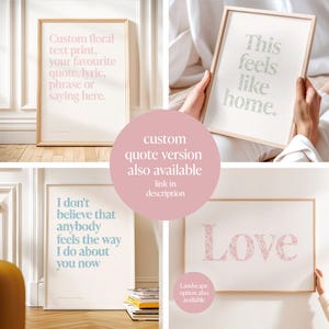 Set of 3 Printable Pink Coquette Posters How Lucky Are We Floral ...