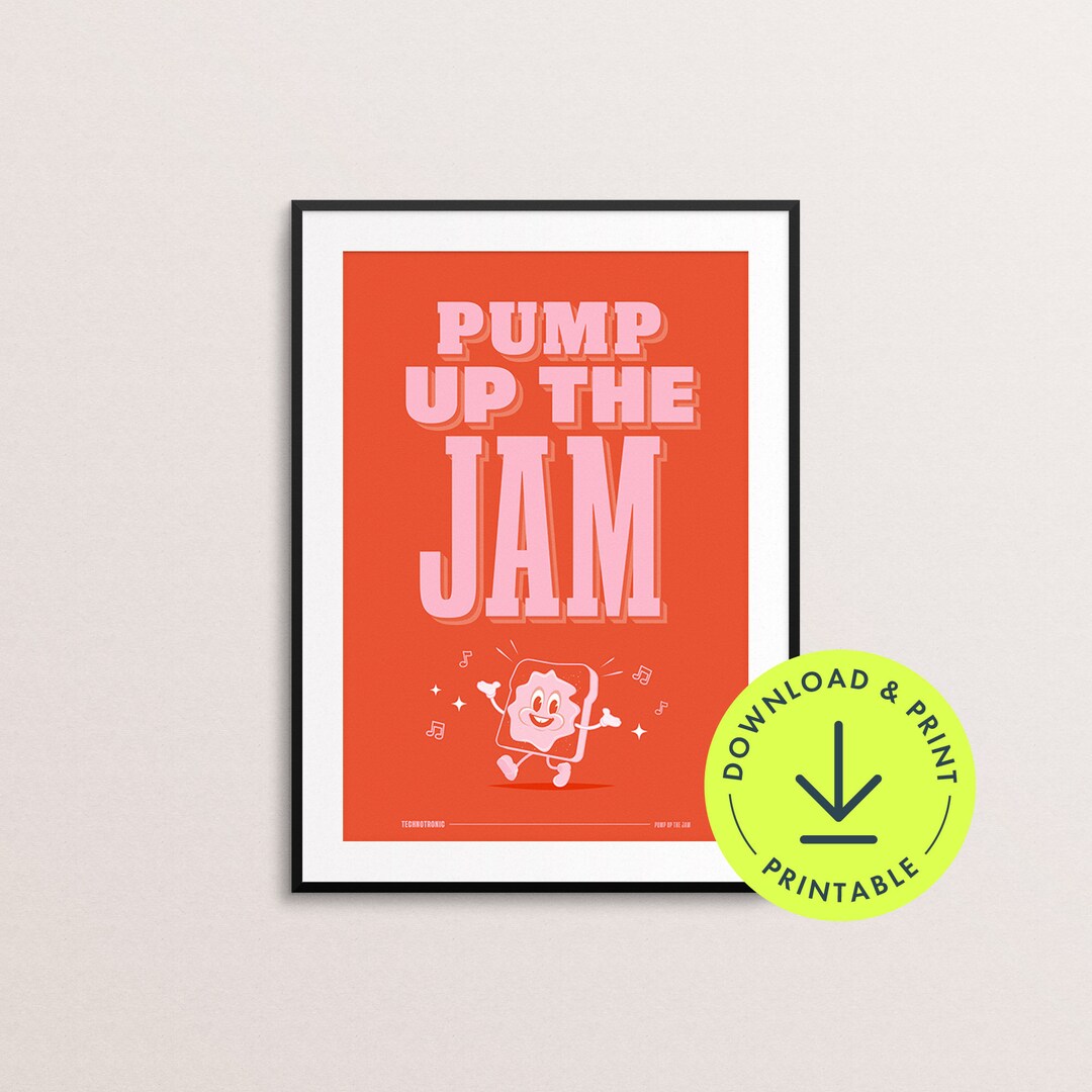 Funny Dance Music Print Funny Printable Kitchen Wall Art Etsy