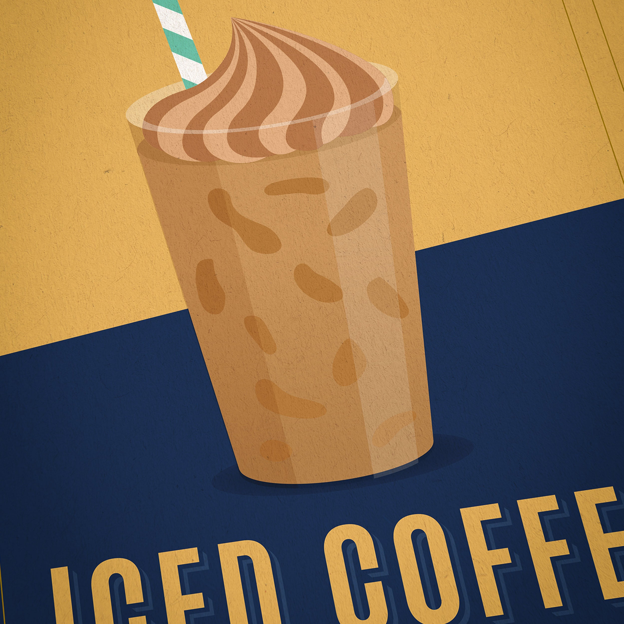 Iced Coffee Bar Wall Art Cold Brew Print Kitchen Coffee Printable ...