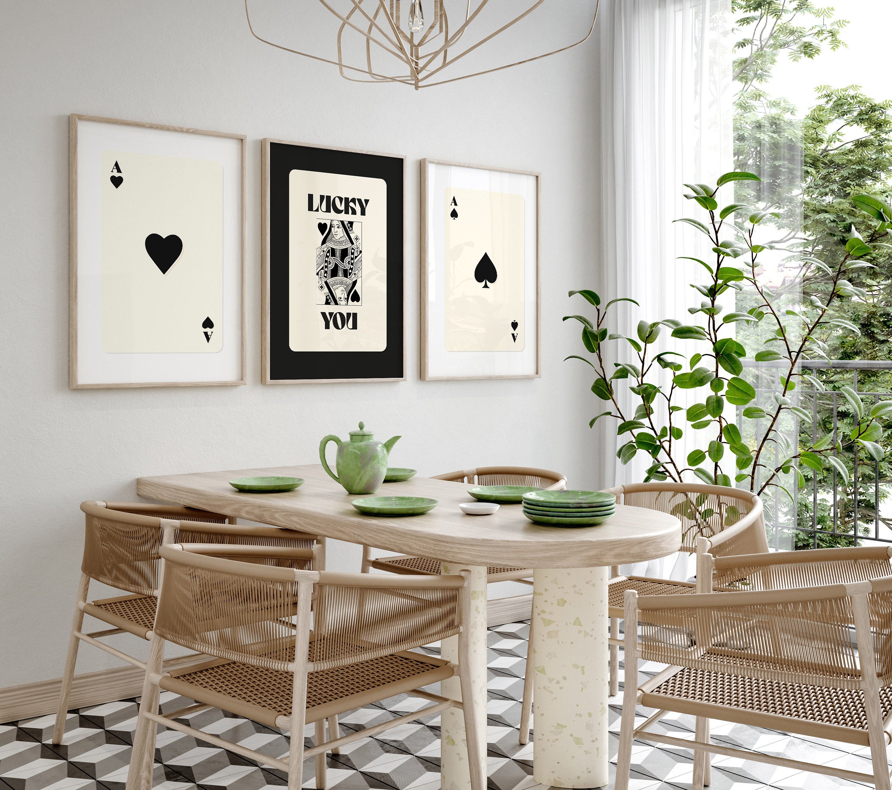 Playing Card Wall Art Print Gallery Wall Set of 3 Printable - Etsy UK