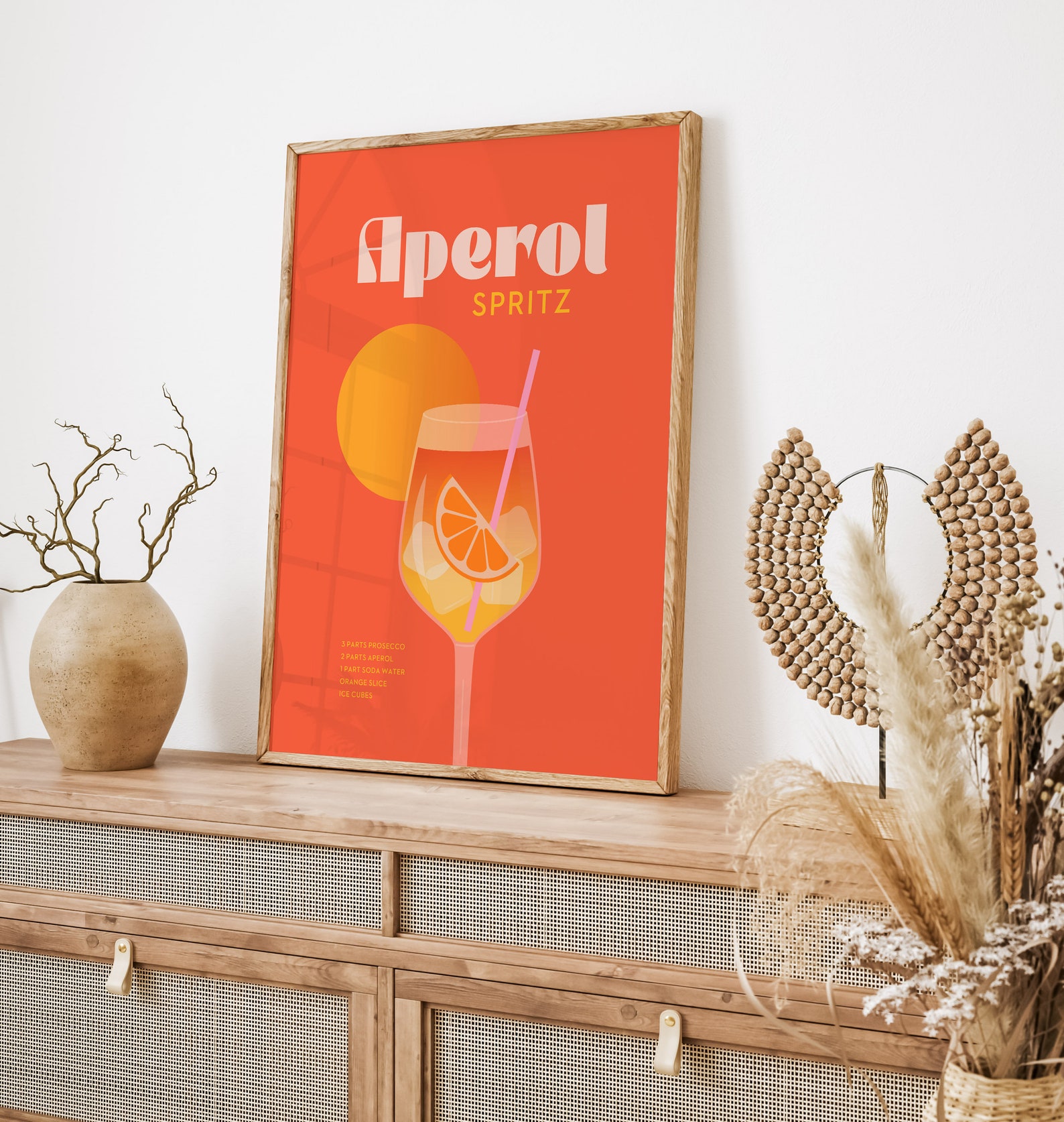 Aperol Spritz Print Cocktail Wall Art Aperol Spritz Printable Retro ...