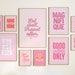 Pink Quote Wall Art Print Bundle Printable Pink Gallery Wall Set of 32 ...