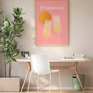 Prosecco Print Printable Girly Decoration Prosecco Queen Poster Preppy ...