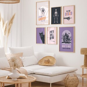 Trendy Halloween Print Set Printable Halloween Gallery Wall Set Cute ...