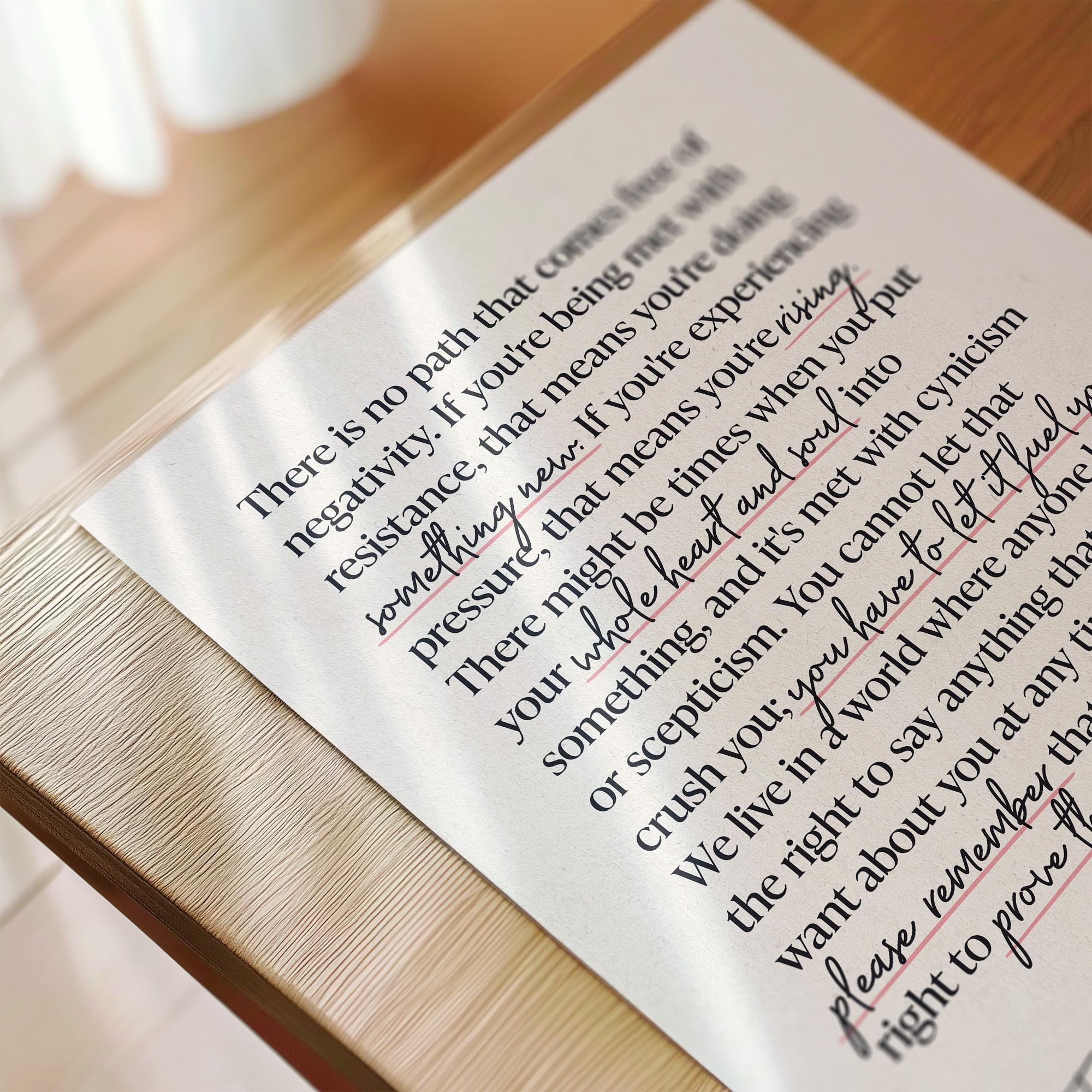 Custom Quote Print: Personalized Typography Art (digital Download) - Etsy
