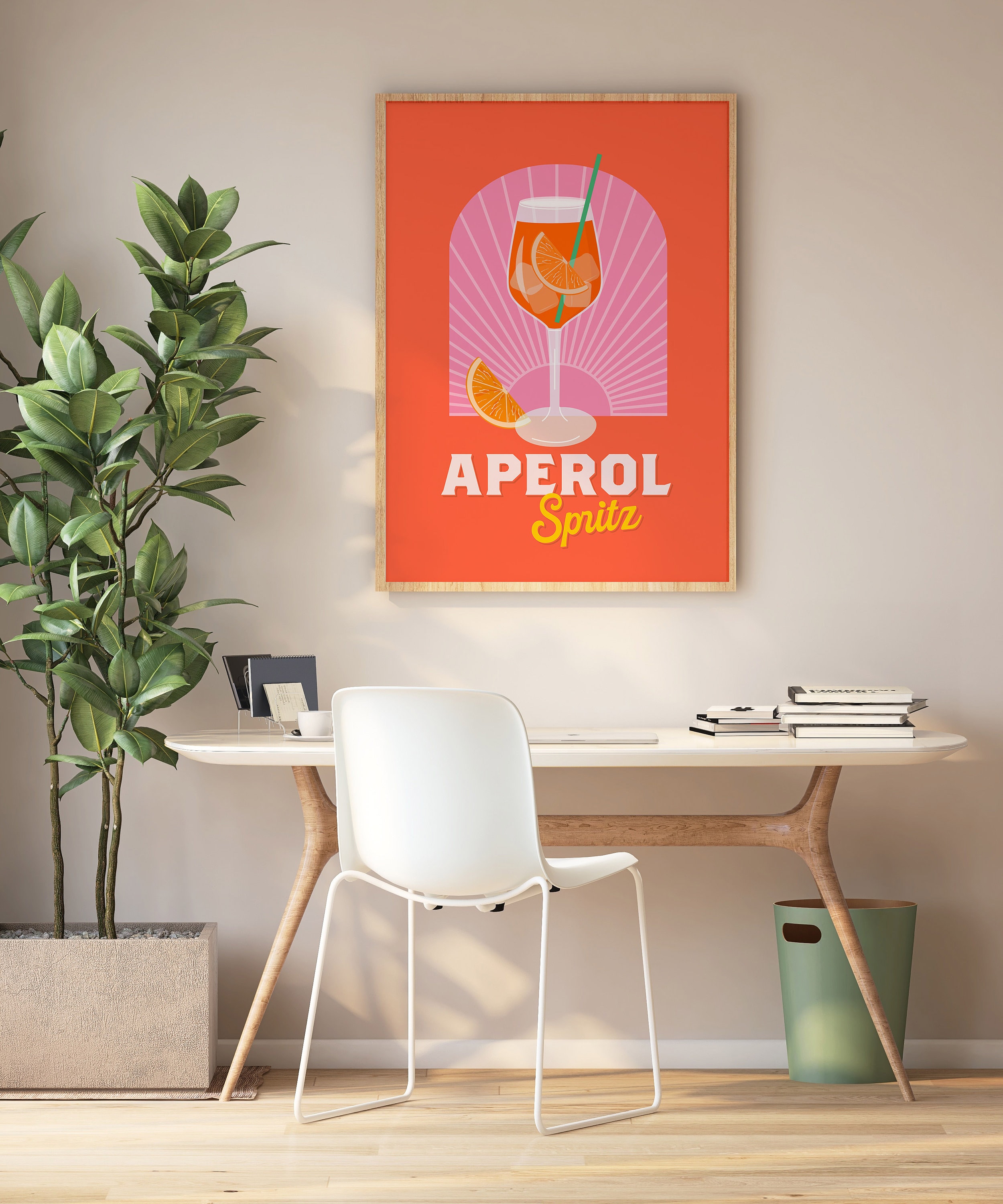 Aperol Spritz Cocktail Poster