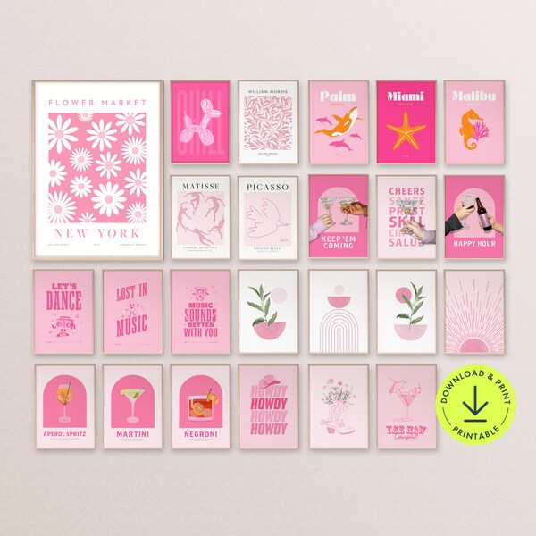Pink Printable - Etsy