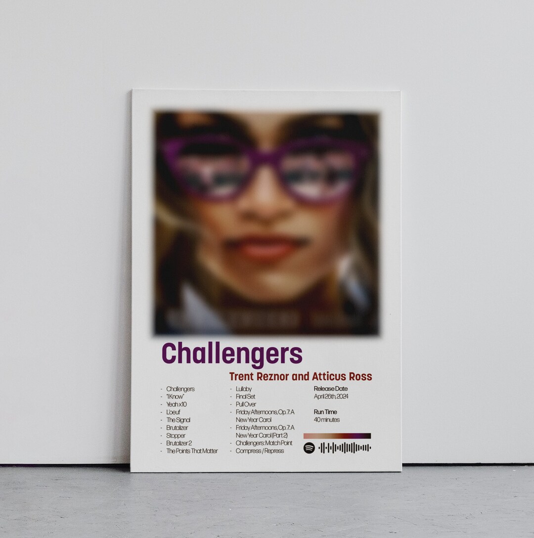 Challengers Poster Soundtrack Album Cover Poster Print Album Poster ...