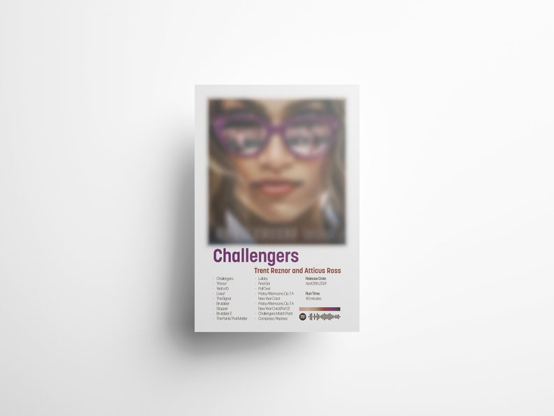 Challengers Poster Soundtrack Album Cover Poster Print Album Poster ...