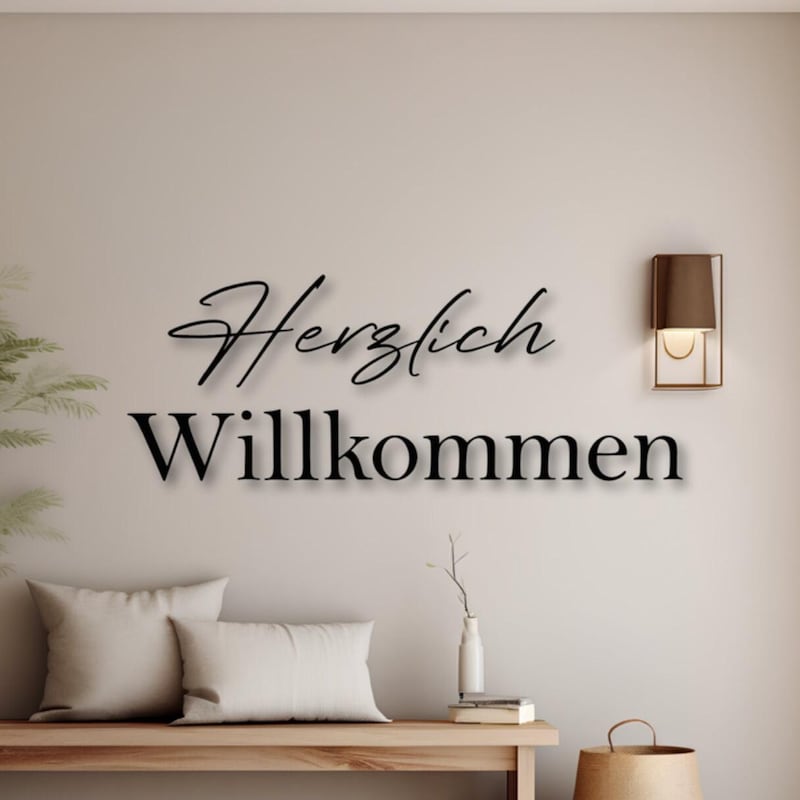 Schild für eingang willkommen - Etsy.de