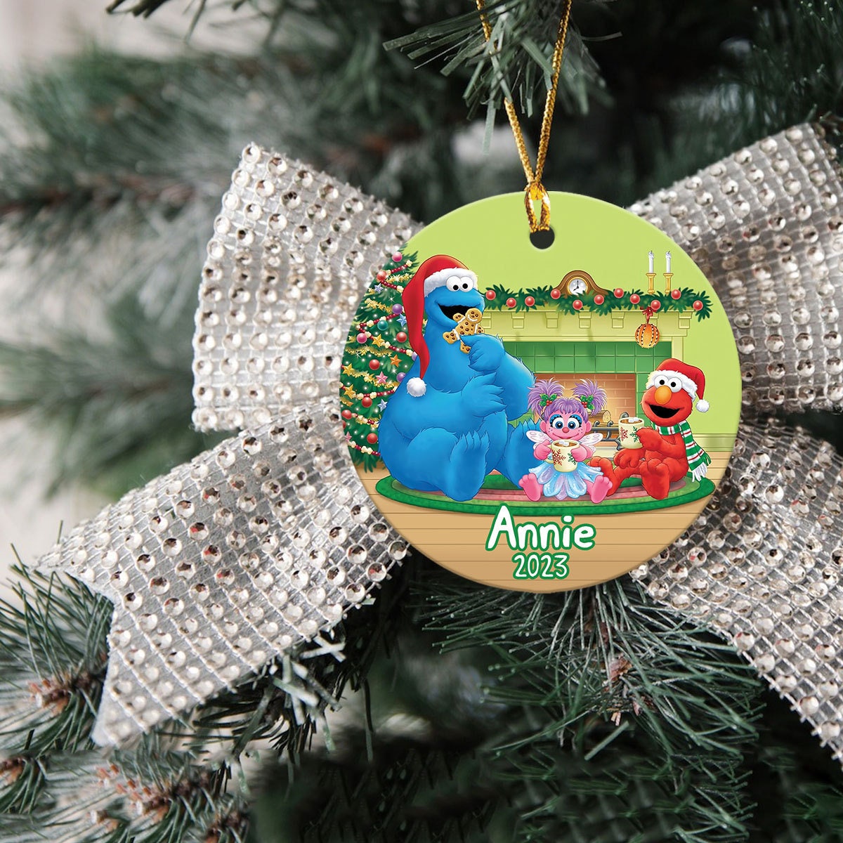 Personalized Elmo Ornament, 2023 Christmas Ornament, Street Cartoon ...