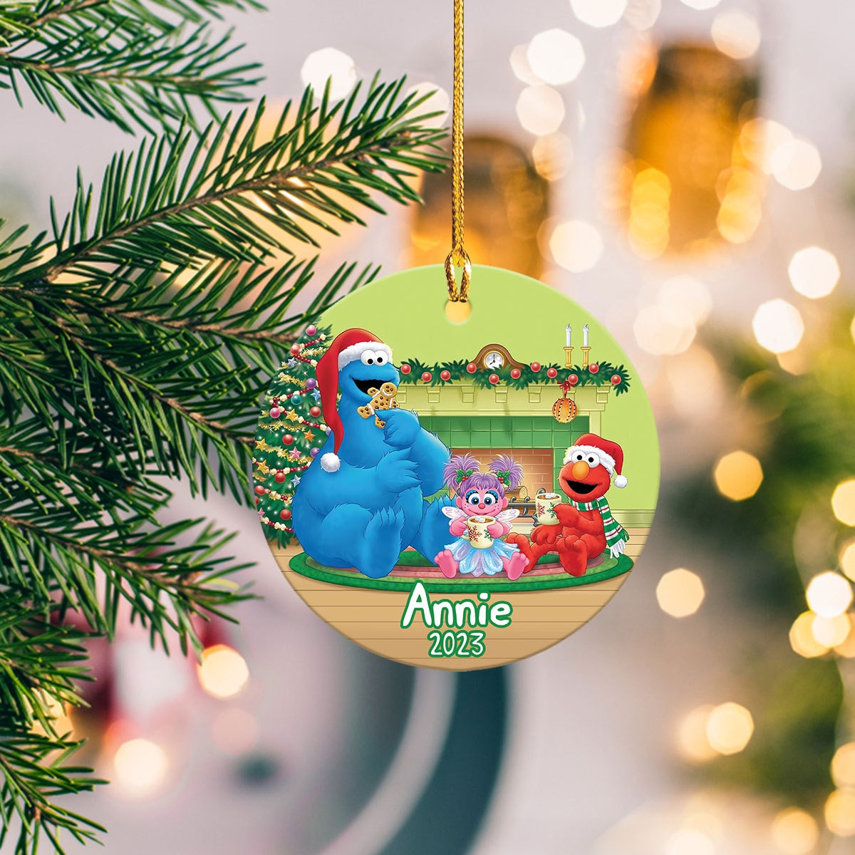 Personalized Elmo Ornament, 2023 Christmas Ornament, Street Cartoon ...