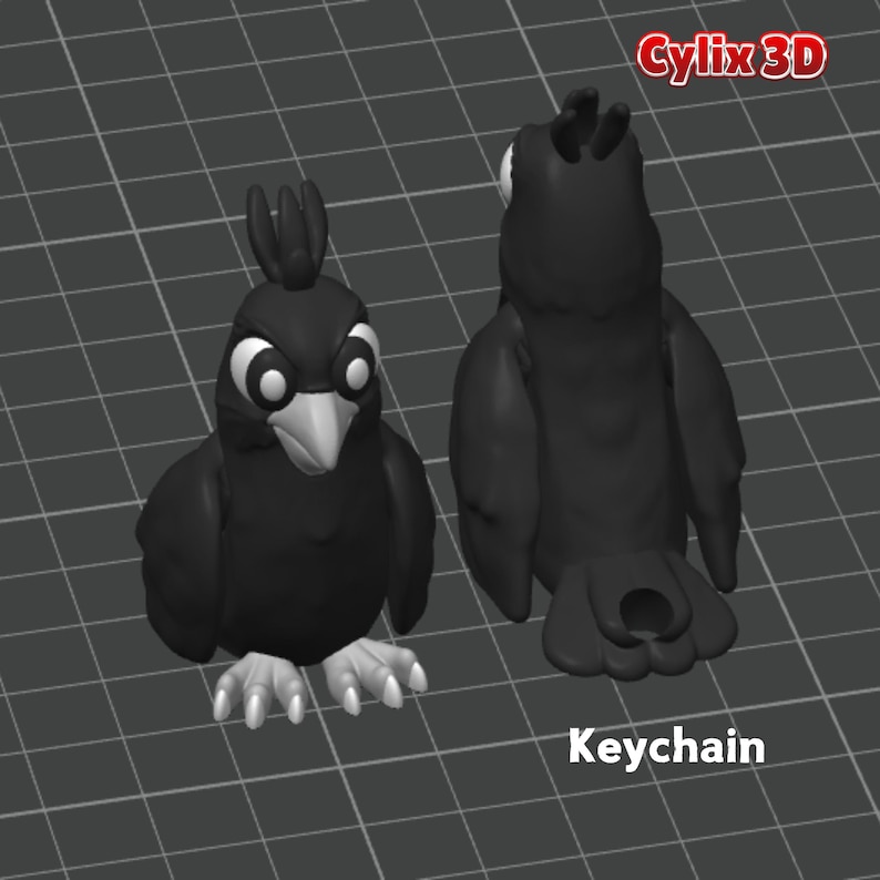 Flexi Crow STL 3D Print File: Articulated Fidget Bird Toy - Etsy