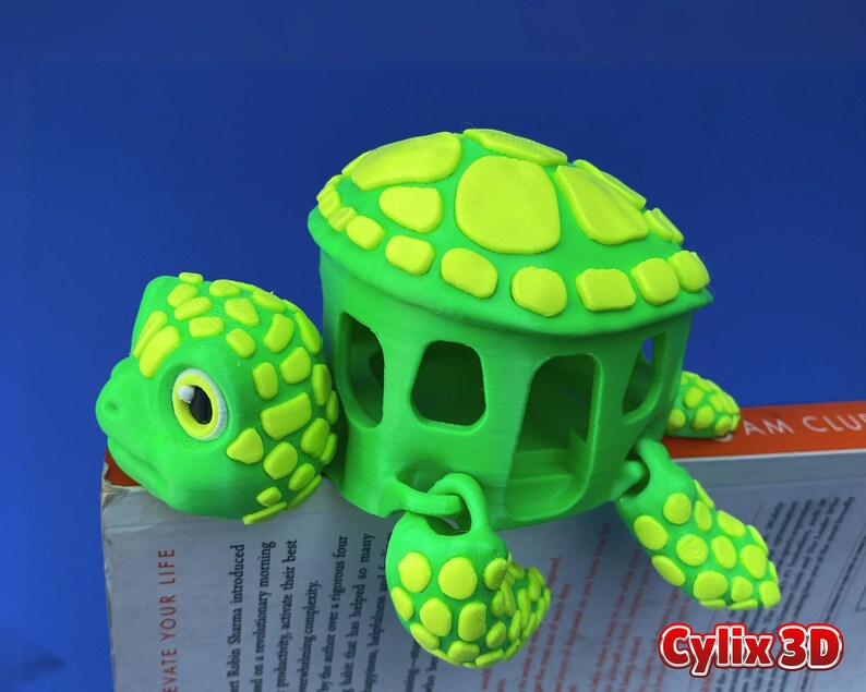 Turtle Bus 3D Print, STL File for 3D Printing, Articulated Flexi STL ...