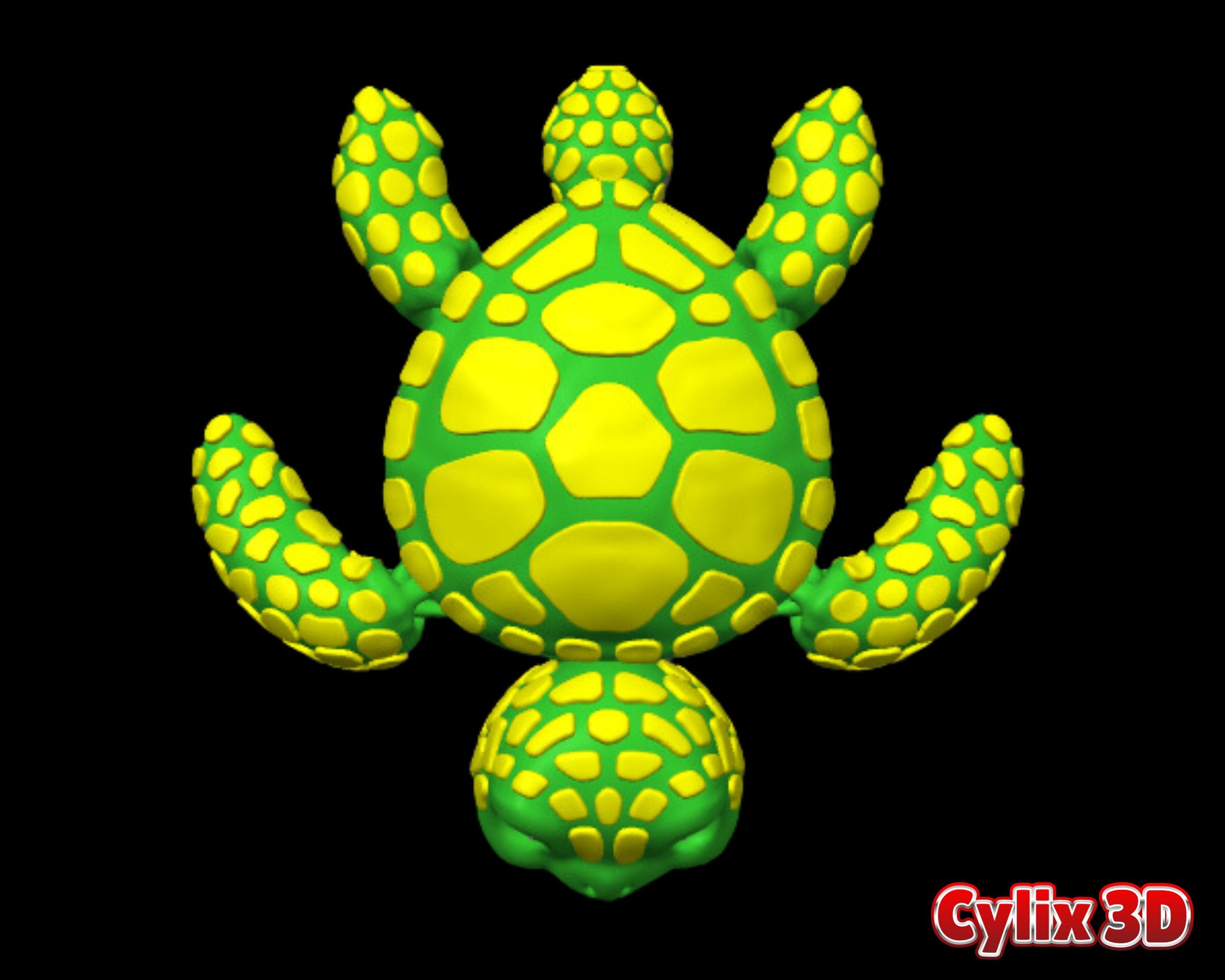Articulated Turtle, STL File for 3D Printing, Flexi STL Print Files ...