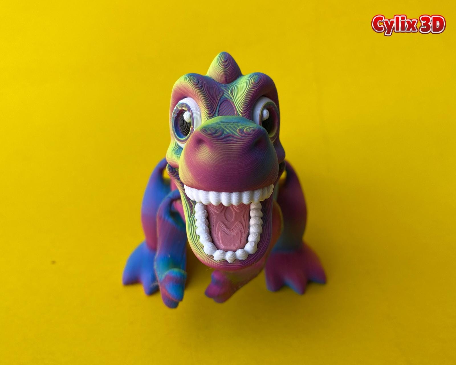 T-rex Dinosaur, STL File for 3D Printing, Articulated Flexi, 3D Print ...