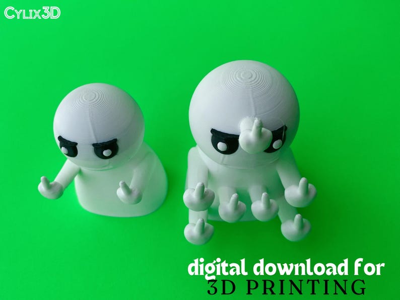 Meme Middle Finger 3D Print, Funny Stl/multicolor 3MF File - Etsy