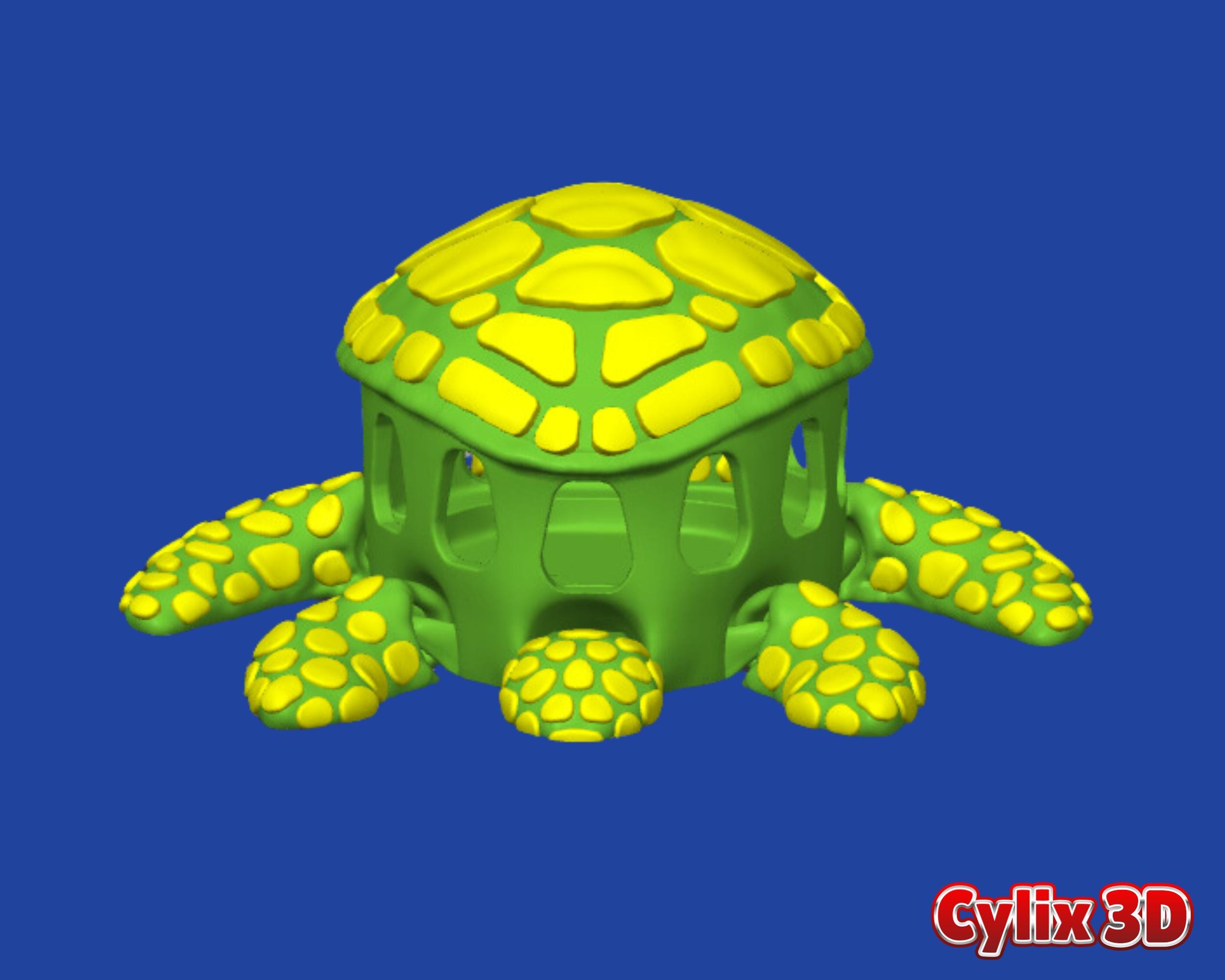 Turtle Bus 3D Print, STL File for 3D Printing, Articulated Flexi STL ...