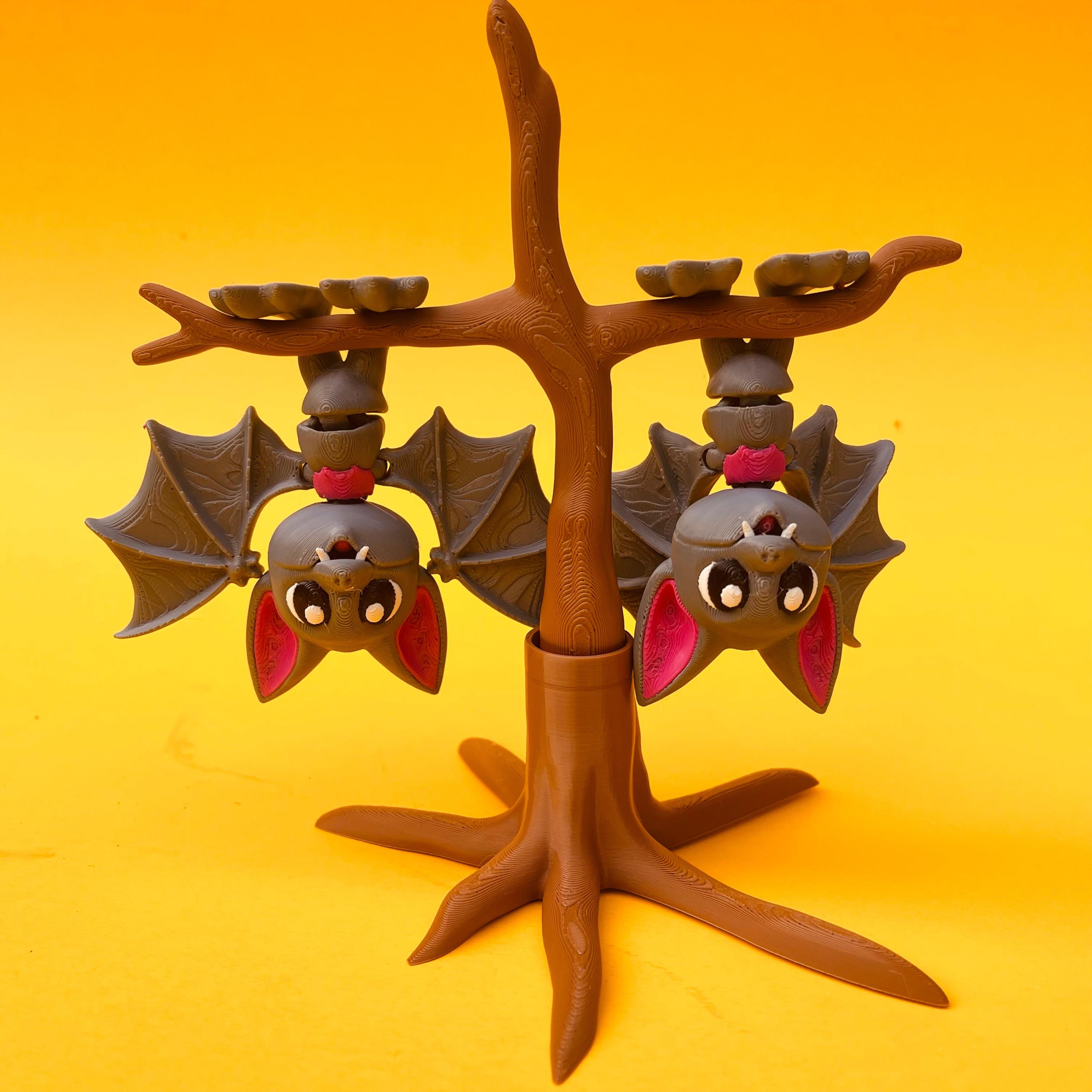 Flexi Bat STL 3D Print Files: Tree Branch and Fidget Animal Toy - Etsy