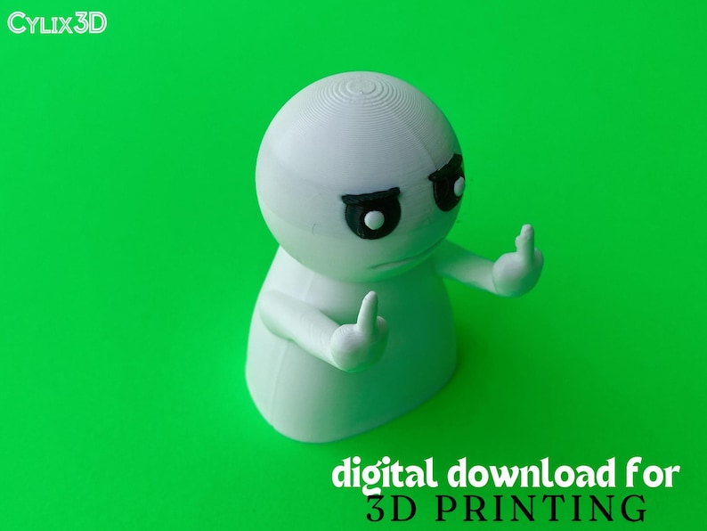 Meme Middle Finger 3D Print, Funny Stl/multicolor 3MF File - Etsy