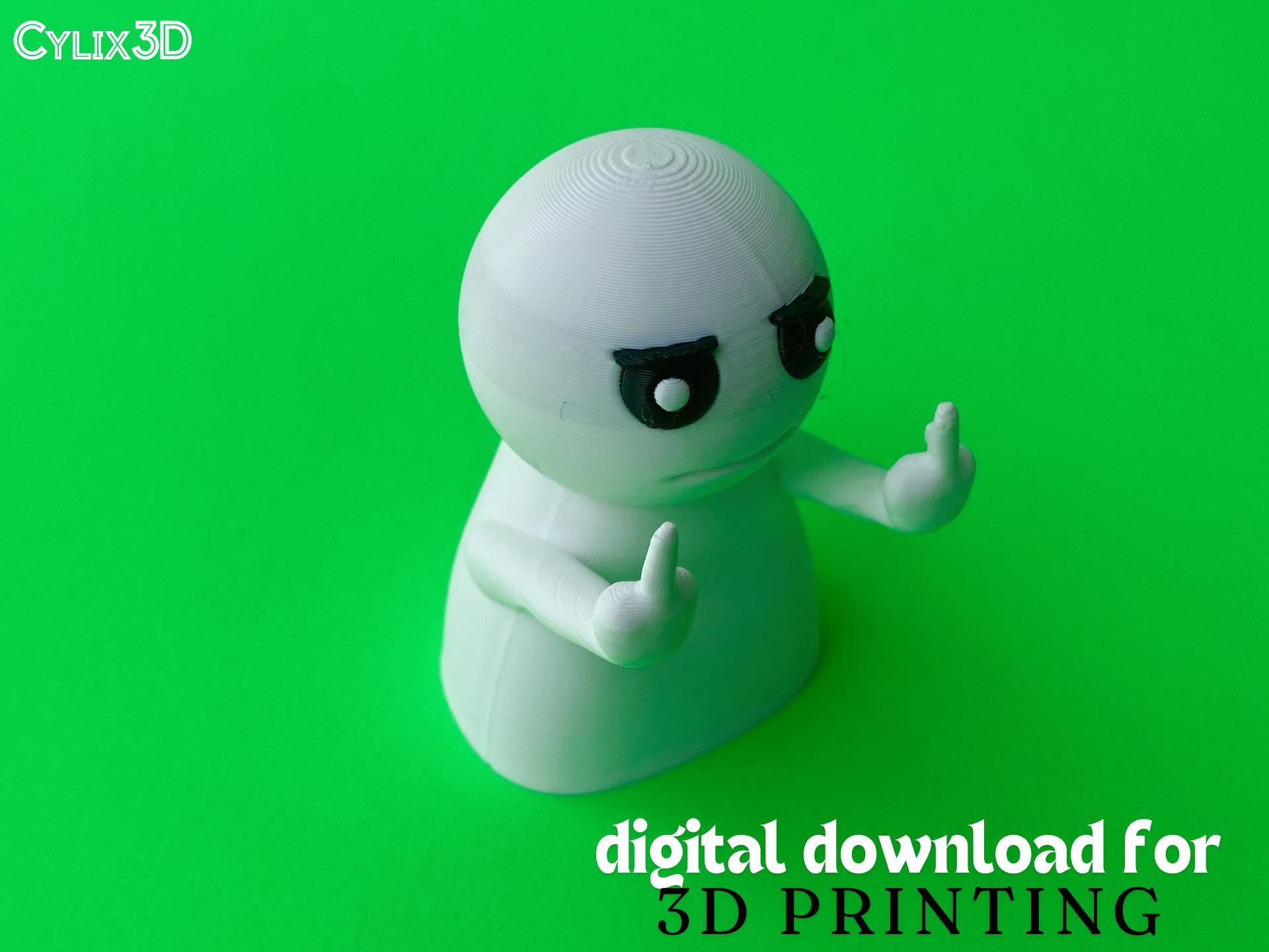 Meme Middle Finger 3D Print, Funny Stl/multicolor 3MF File - Etsy