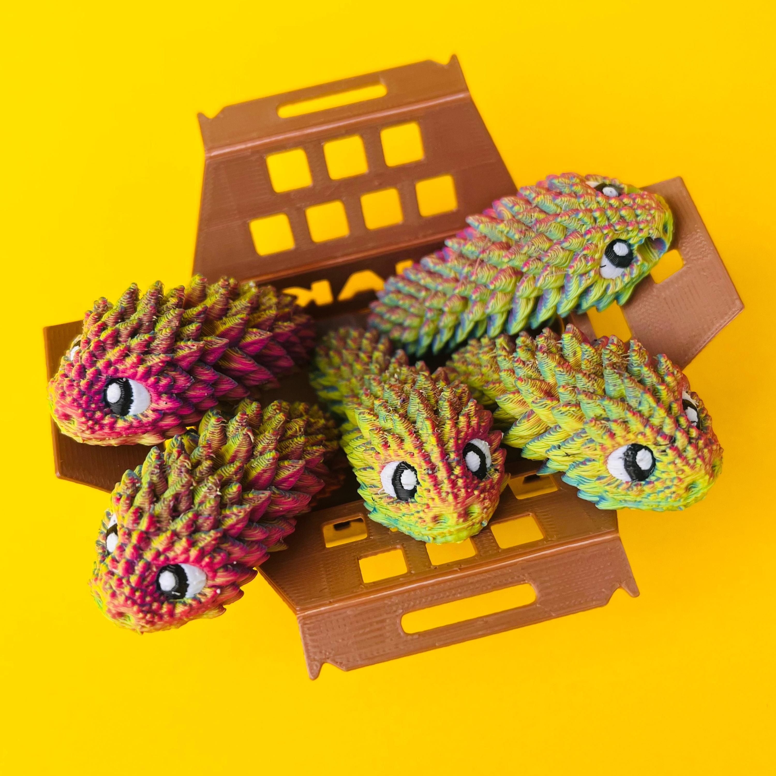 Flexi Mini Snake & Bag Box STL: Fidget 3D Print Files - Etsy