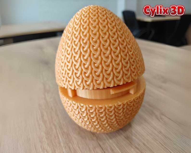 Crochet Egg Stl File For 3d Print Knit Egg Box Cylix3d Stl Print