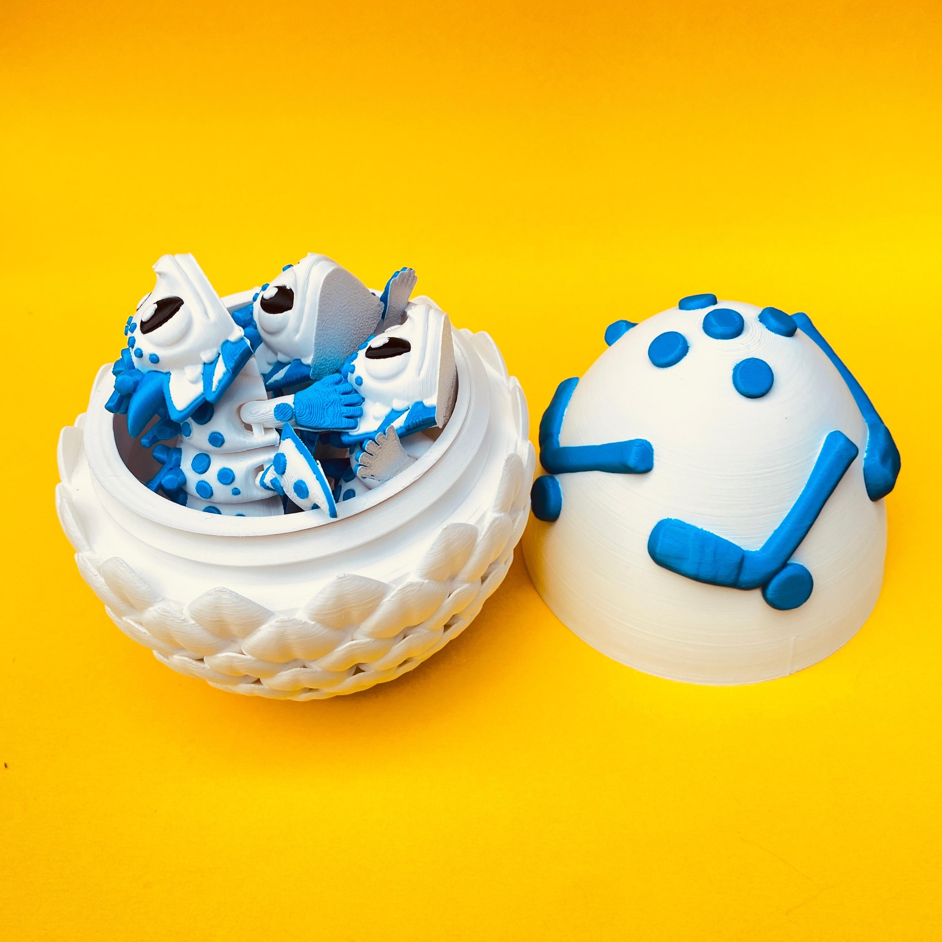 Flexi Ice Hockey Dragon & Egg STL 3D Print Files - Etsy