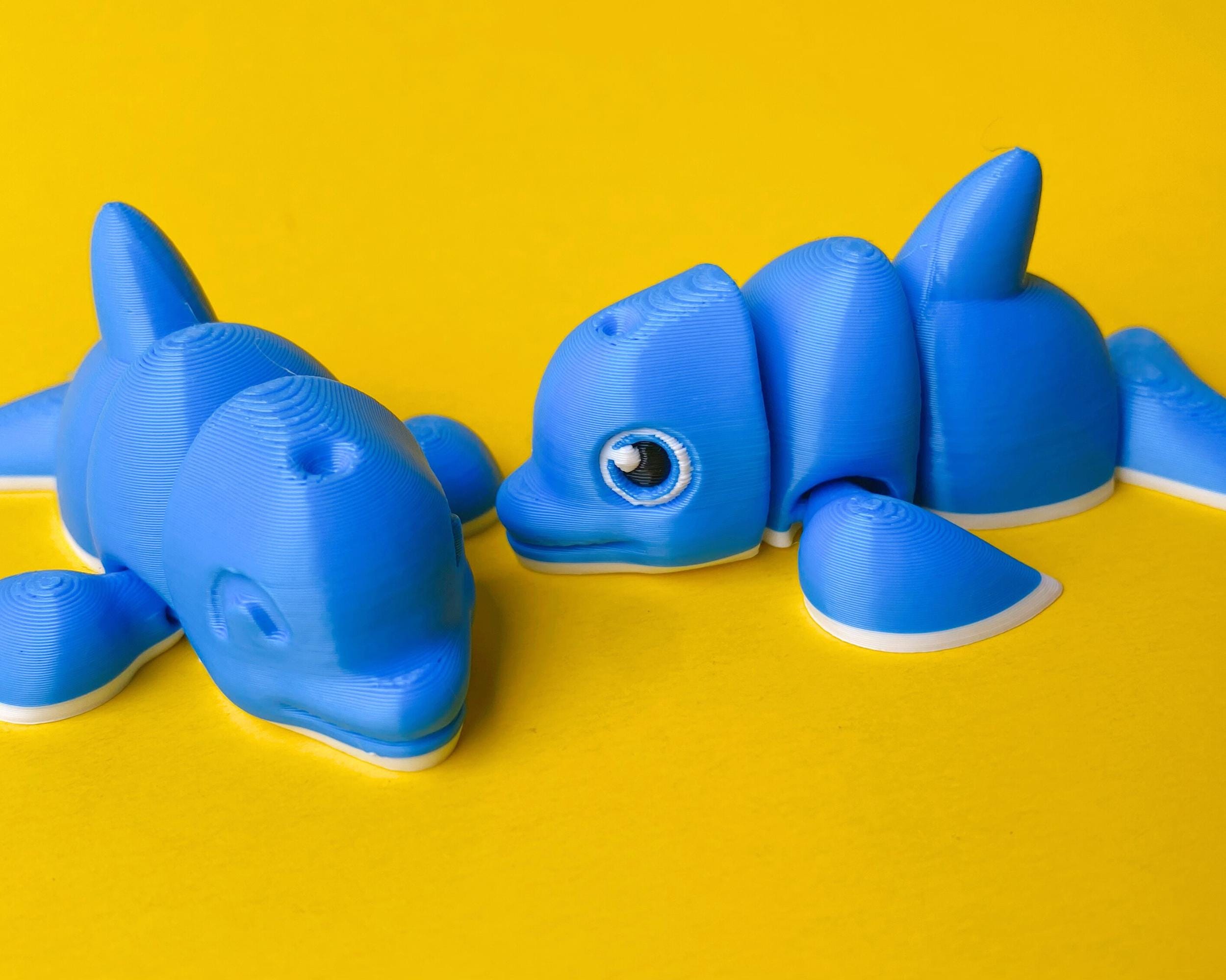 Articulated Baby Dolphin, STL File for 3D Printing, Flexi STL Print ...