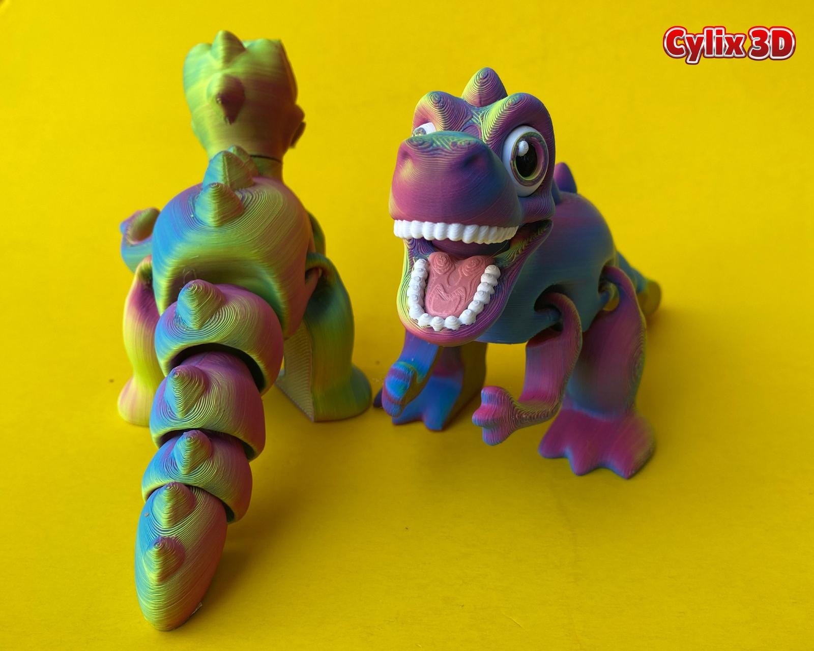 T-rex Dinosaur, STL File for 3D Printing, Articulated Flexi, 3D Print ...