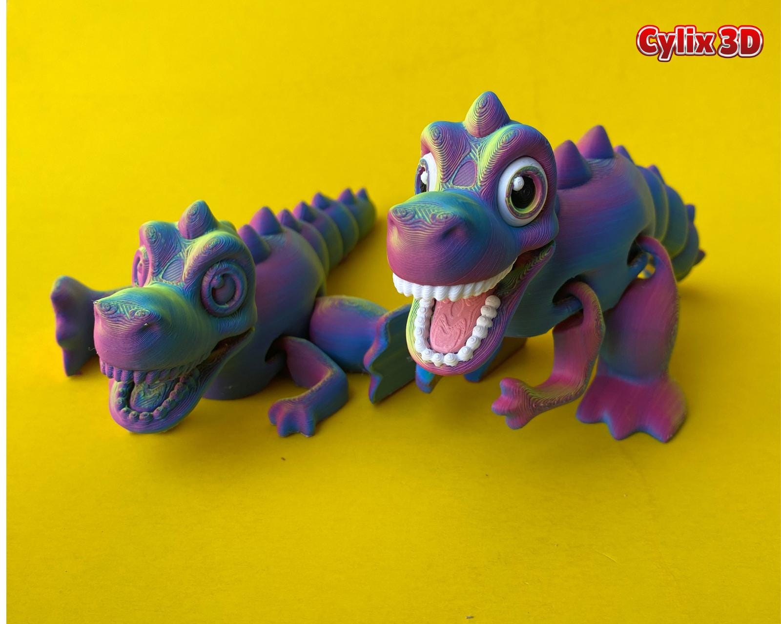 T-rex Dinosaur, STL File for 3D Printing, Articulated Flexi, 3D Print ...