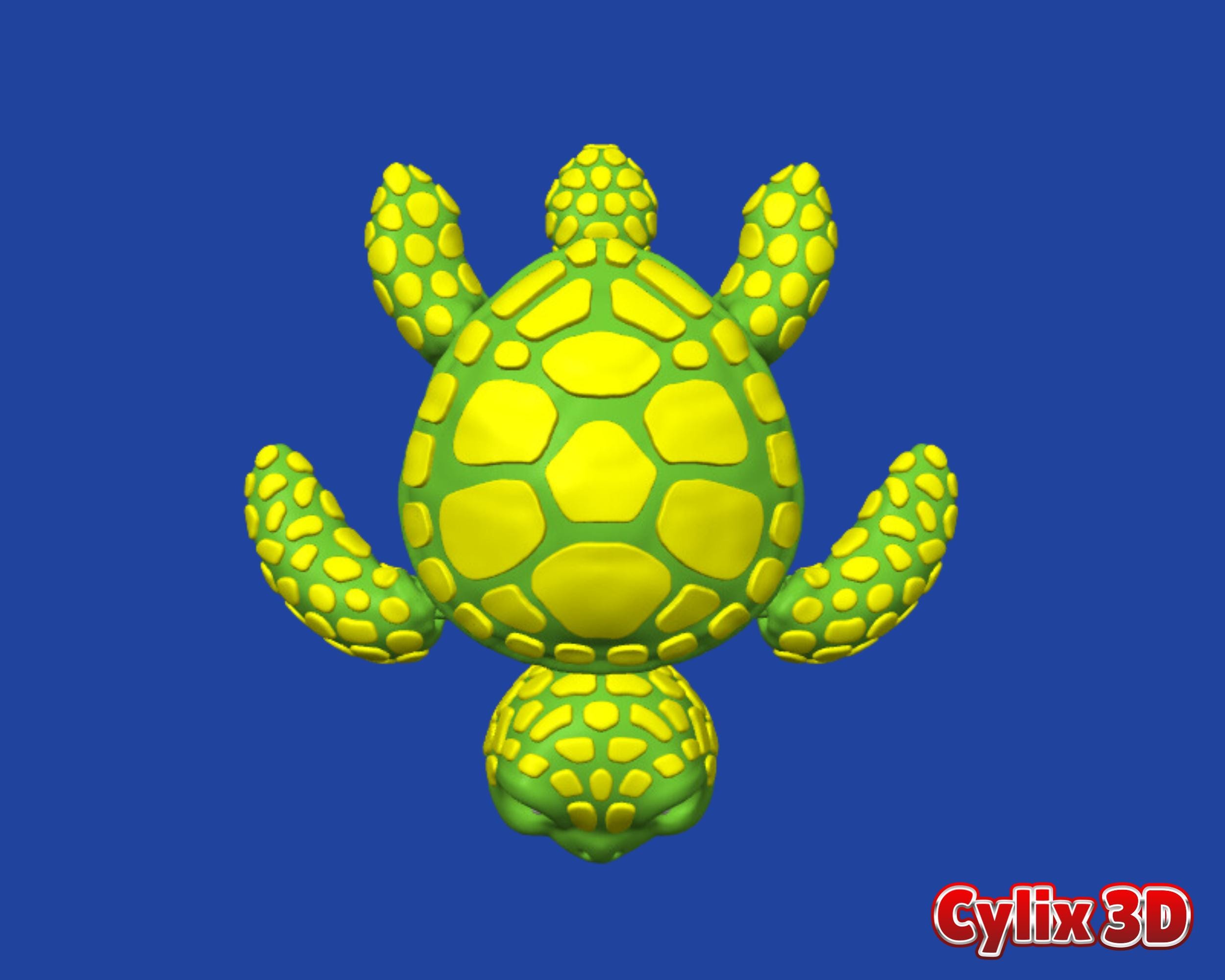 Turtle Bus 3D Print, STL File for 3D Printing, Articulated Flexi STL ...