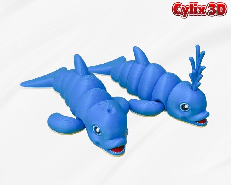 Flexi Dolphin 3D Print STL Files: Articulated Fish - Etsy