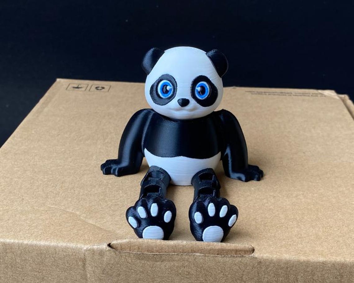 Flexi Panda 3D Print STL Files: Articulated Panda - Etsy