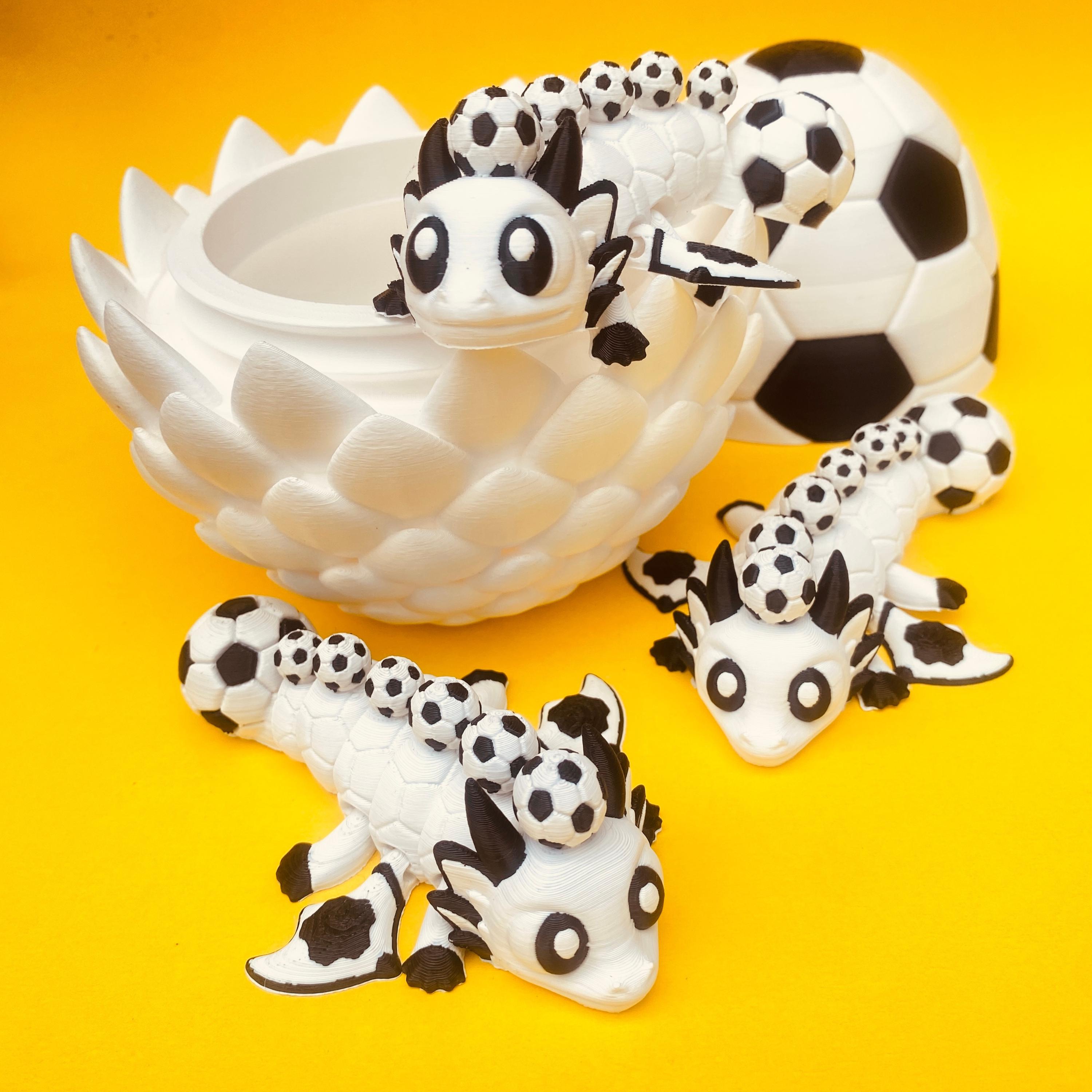 Flexi Soccer Football Dragon & Egg STL 3D Print Files - Etsy
