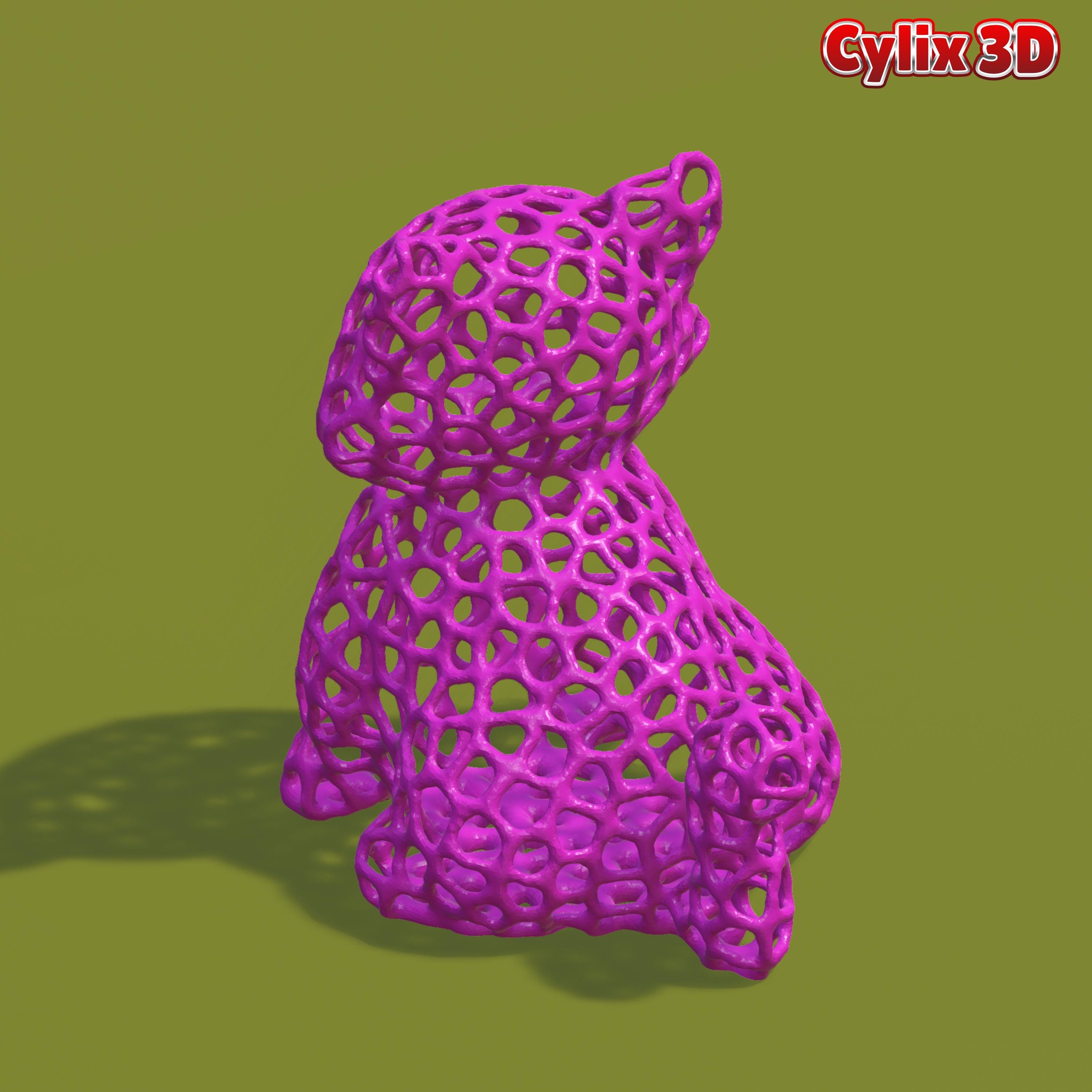 Cat Voronoi Style STL 3D Print File, Digital Download for 3D Printing ...