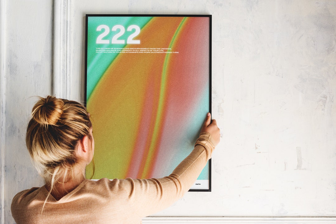 222 Angel Number Poster Digital Download - Etsy