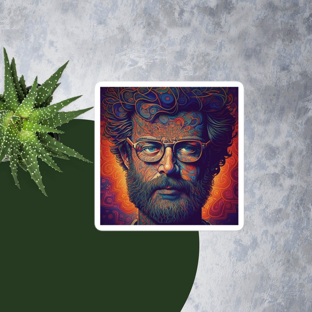 Terence Mckenna Sticker, Psychedelic Sticker, Psychonaut Sticker ...