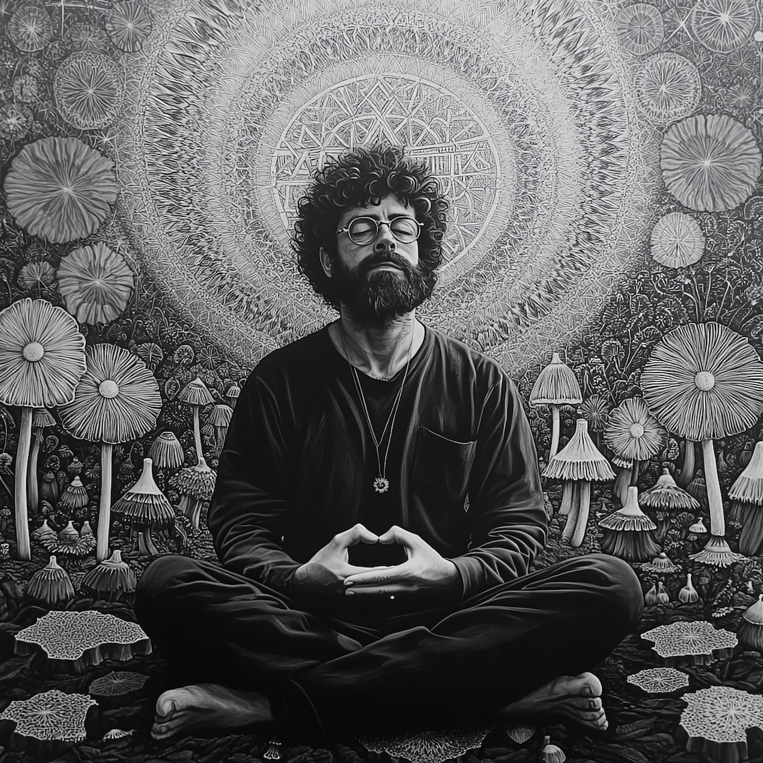 Terence Mckenna Meditation Poster, Psychedelic Lover, Zen Wall Art ...
