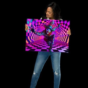 DMT Jester Hyperspace Tunnel Poster, DMT Art, Trippy Psychedelic Poster ...