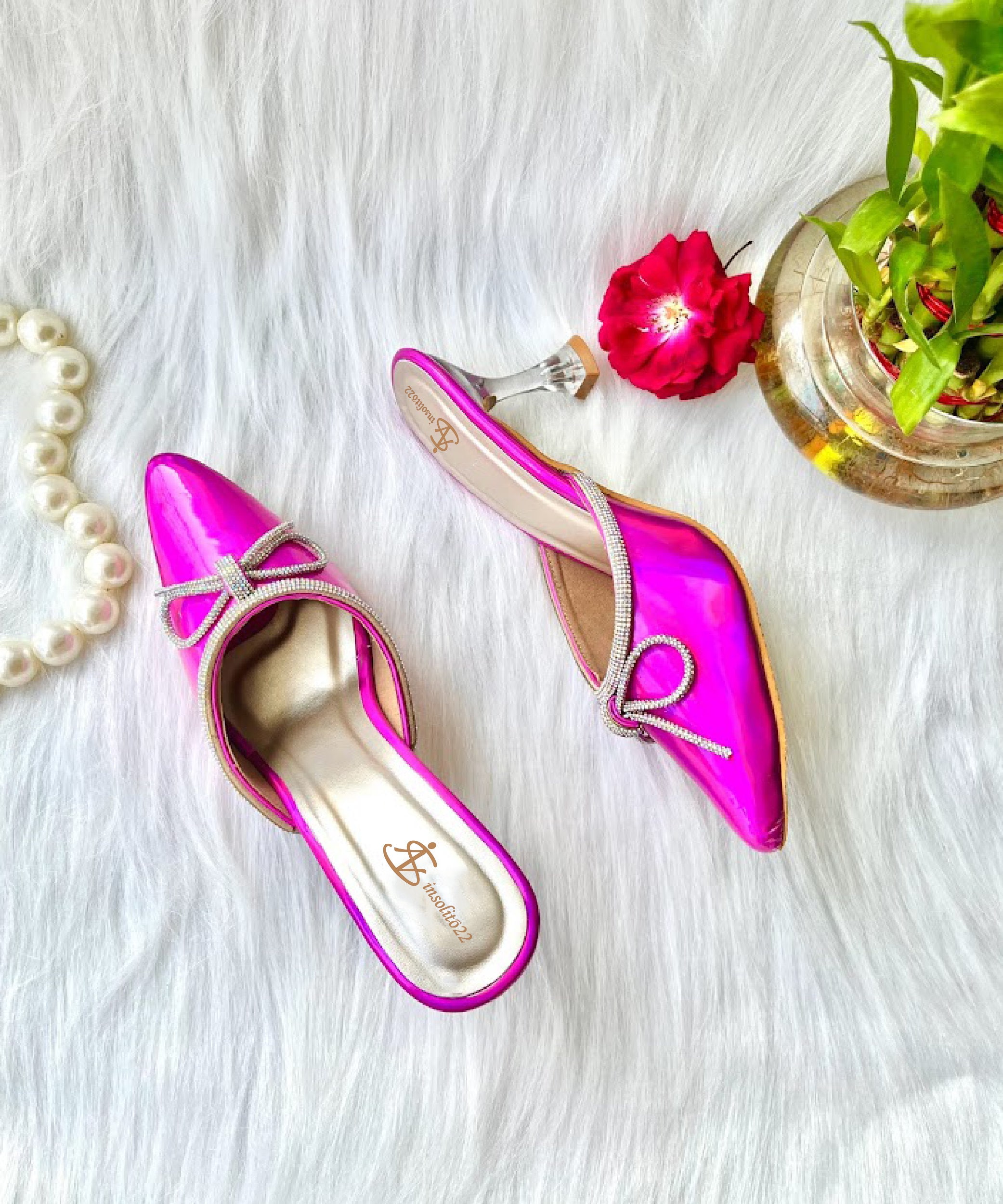 Hyperpink Pointed Sandal This Colour Flaunt Your Style With Beautiful ...