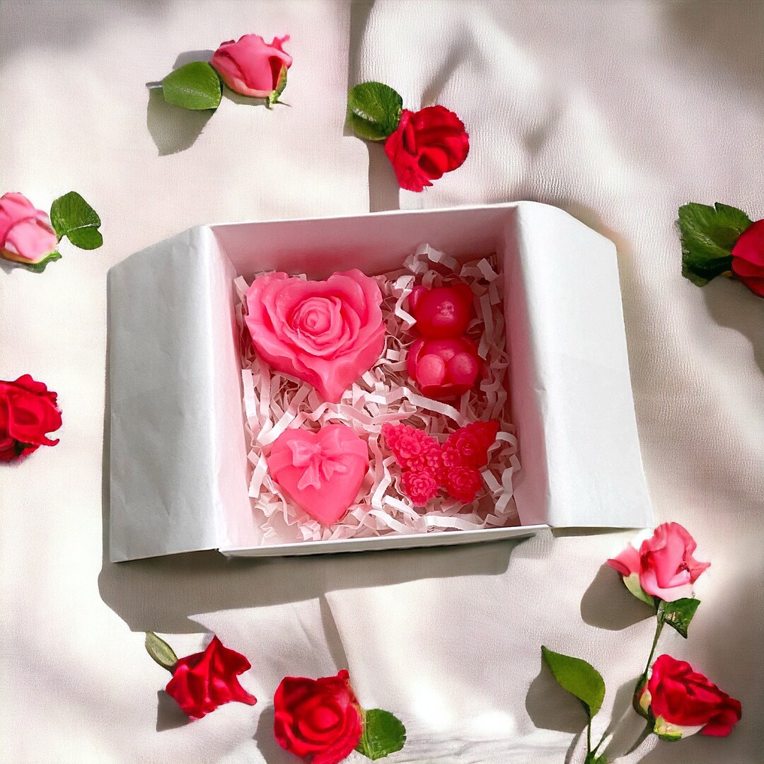 Rose Soap Set Homemade Soap Gift Box Womens Gift Set Soul Sister Gift ...