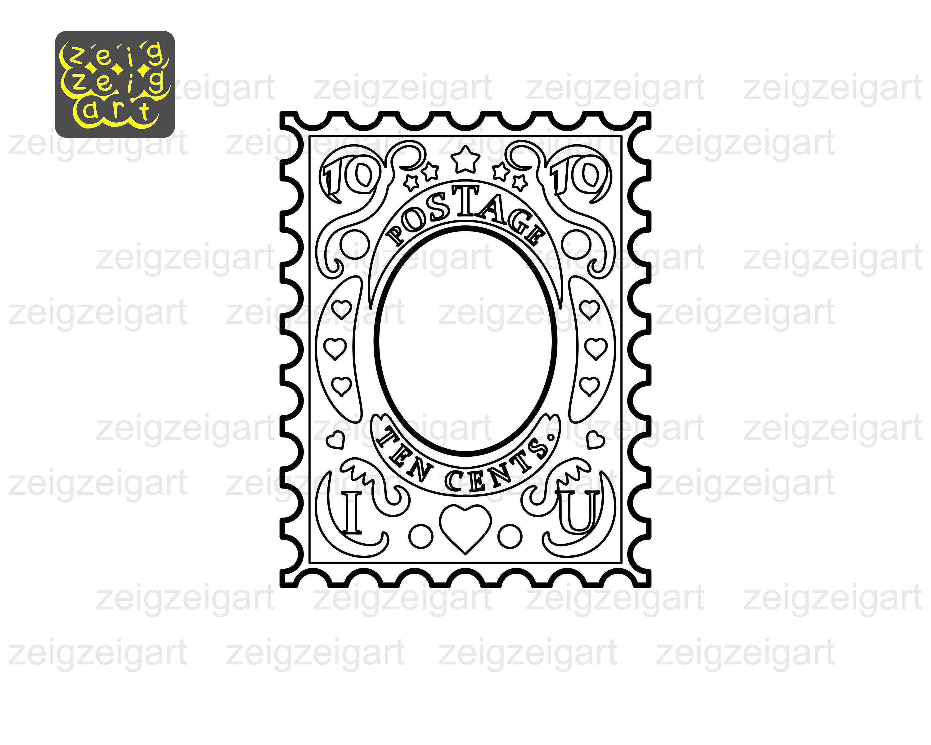 Frame Svg | Postage Stamp Svg | Stamp | Frame Vector | Border Svg ...